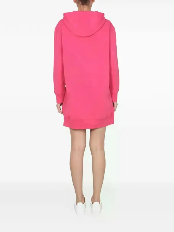 Moschino Hooded Logo Dress