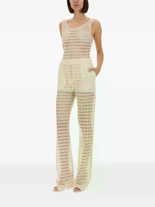 ALYSI Macramé Bodysuit - Neutrals
