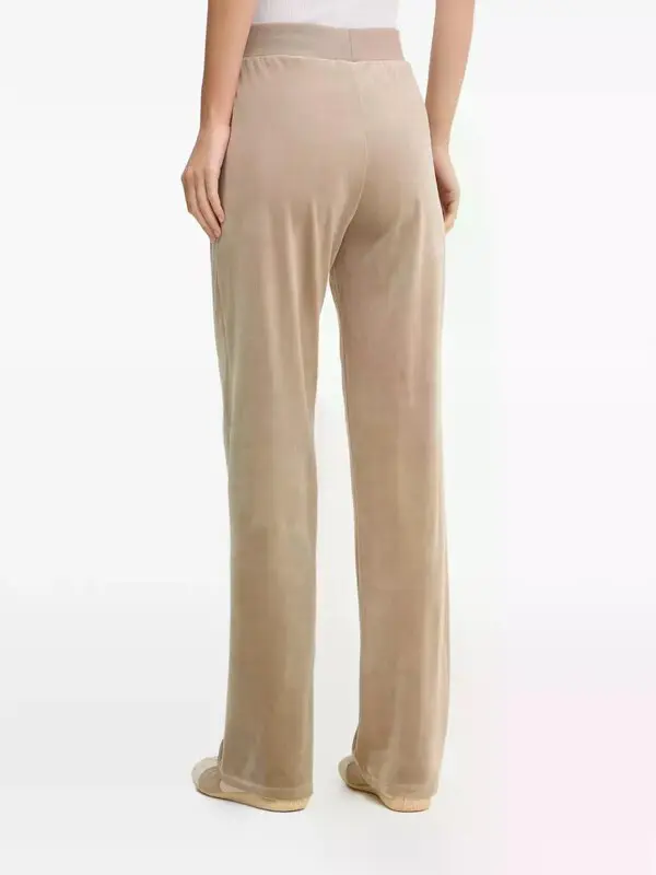 Guess Embellished-logo Track Pants - Neutrals