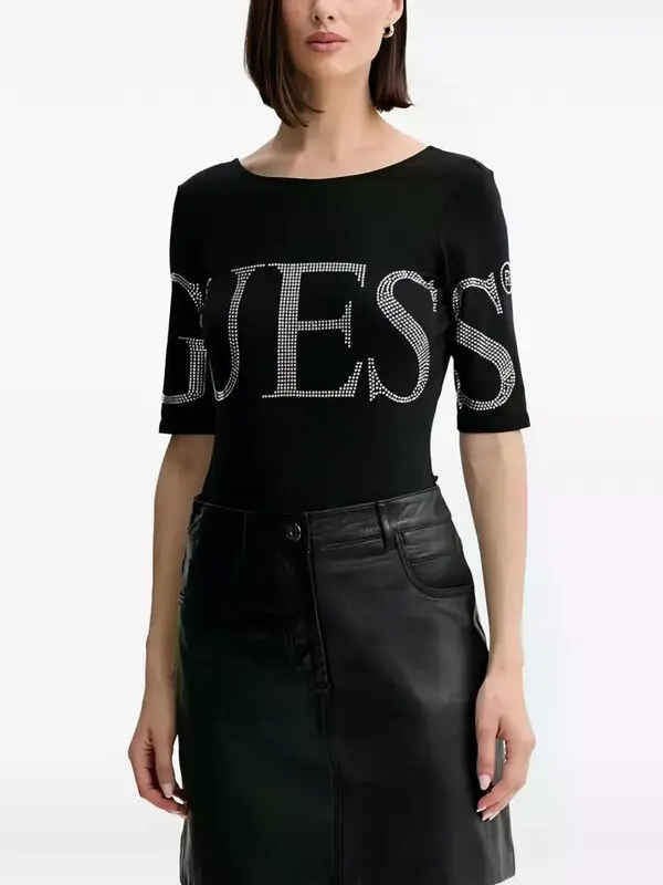 Guess Embellished Logo Bodysuit