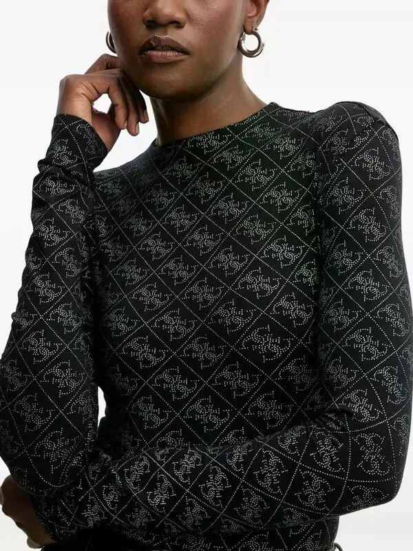 Guess Patterned Long-sleeve Bodysuit