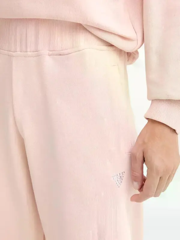 Guess Elasticated-waistband Track Pants - Pink