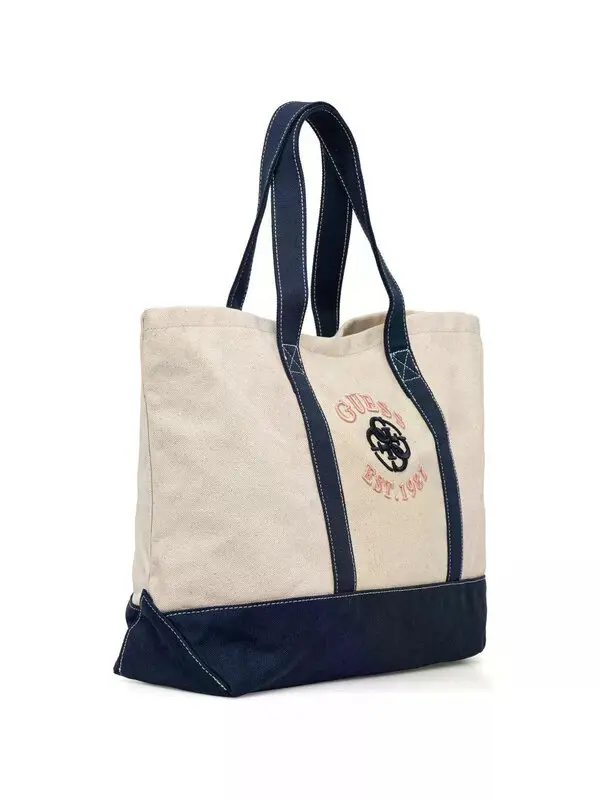 Guess Embroidered Panelled Tote Bag