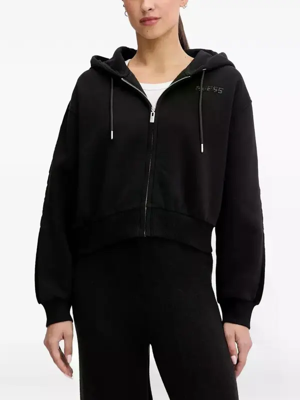 Guess Zip-up Hoodie - Black