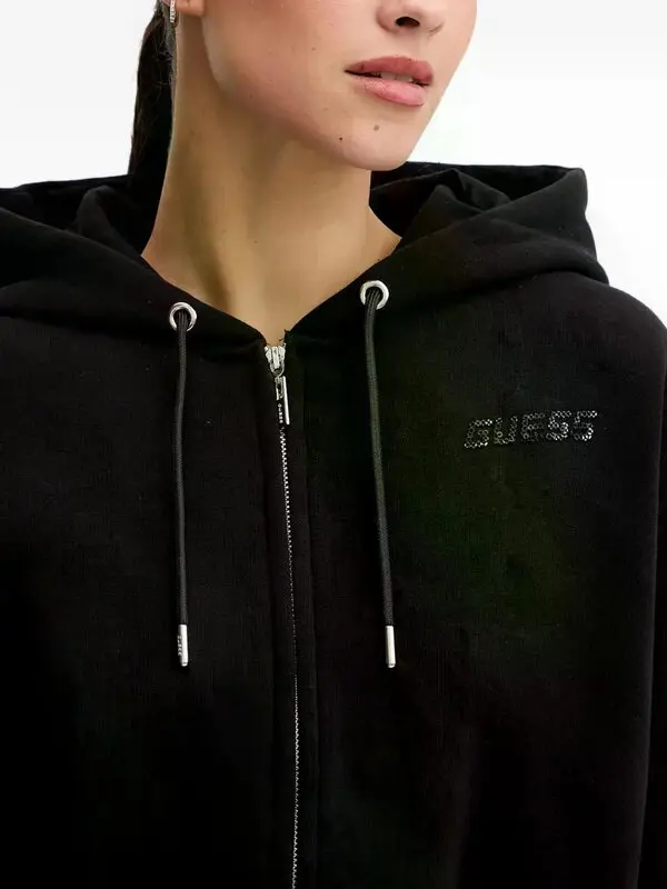 Guess Zip-up Hoodie - Black
