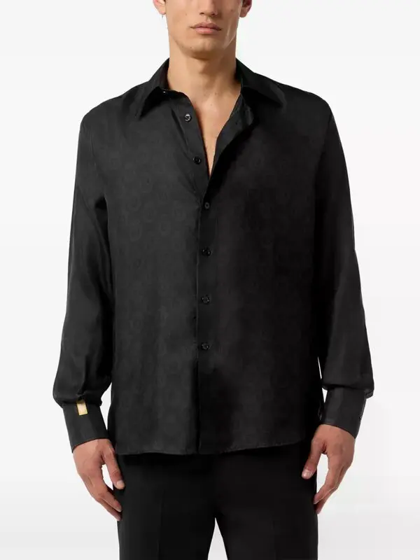 BILLIONAIRE Patterned Silk Shirt