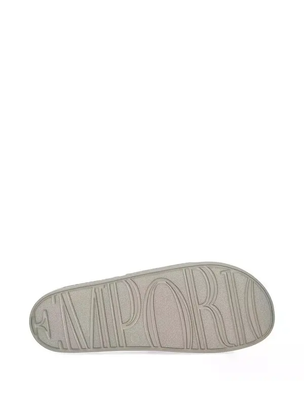 Emporio Armani Logo Slides - Grey