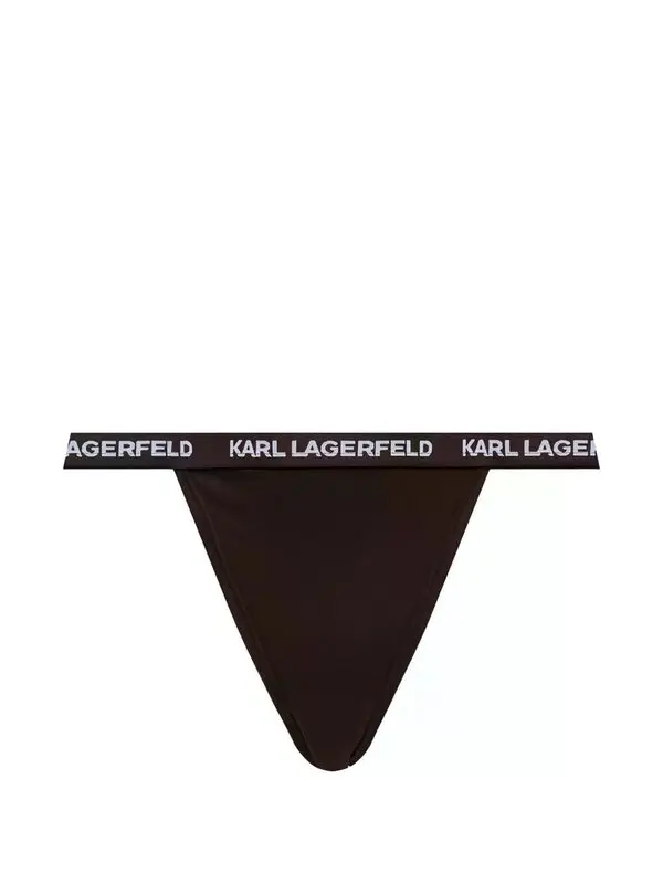 Karl Lagerfeld Logo-waistband Brazilian Briefs Set - Green