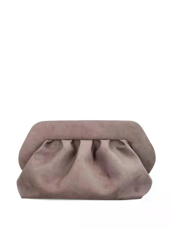 THEMOIRE Bios Ruched Clutch - Grey