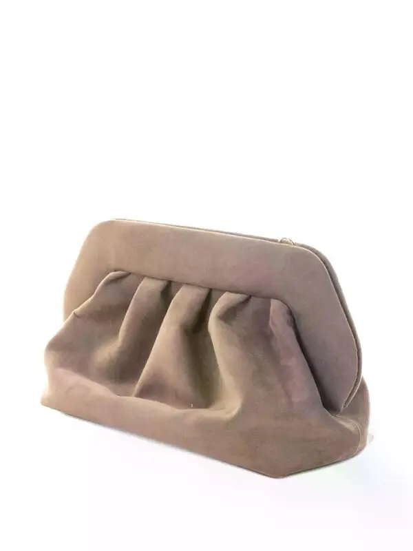 THEMOIRE Bios Ruched Clutch - Grey