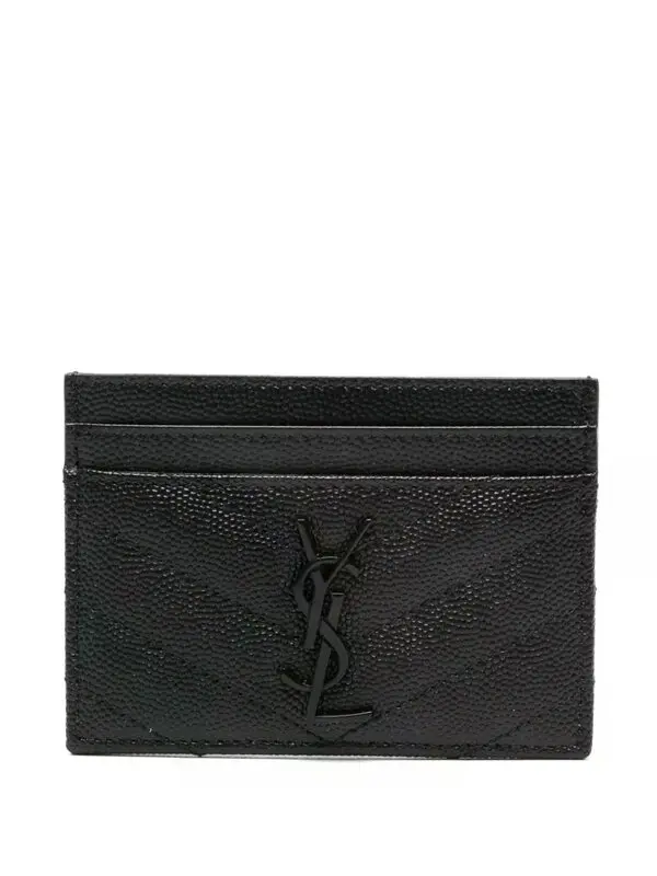 Saint Laurent Cassandre Cardholder - Black