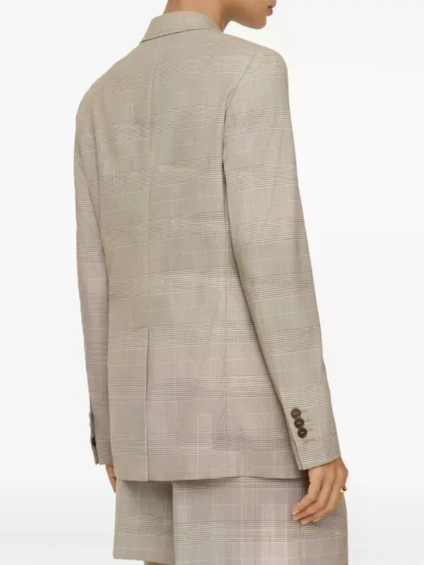 Burberry Check Wool Tailored Jacket