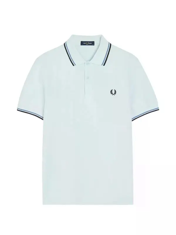 Fred Perry Logo-detail Polo Shirt - Blue