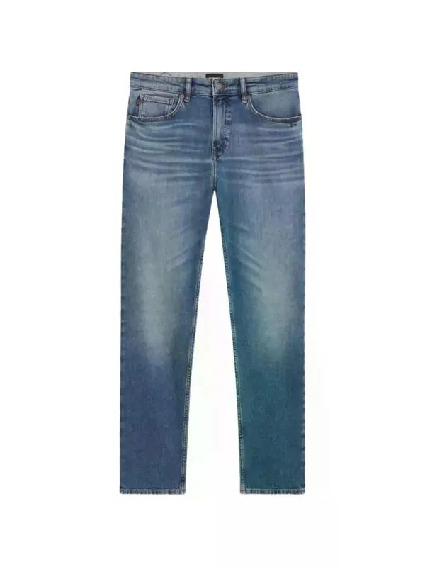 BOSS Five-pocket Jeans With Button Fastening - Blue