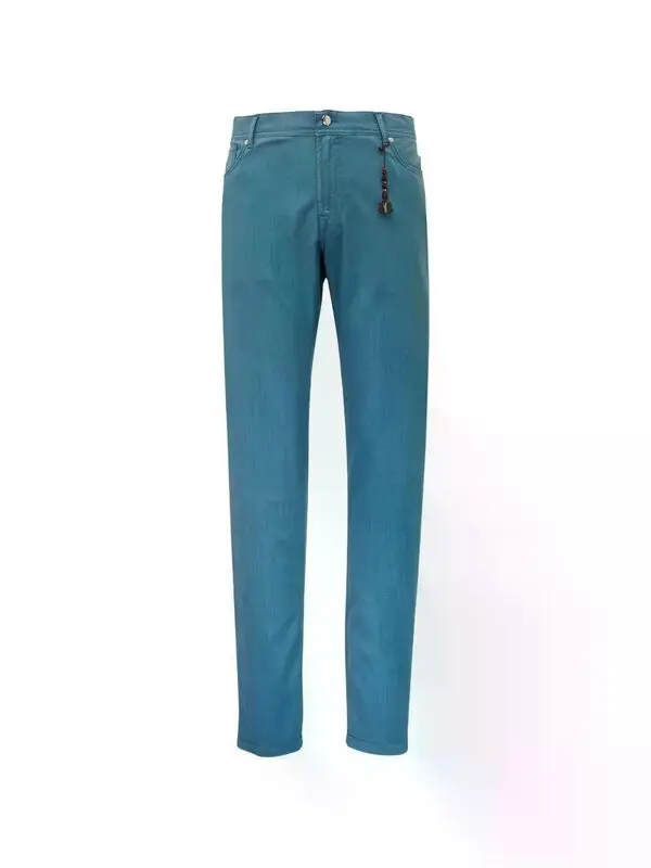 Marco Pescarolo Logo-patch Trousers - Blue