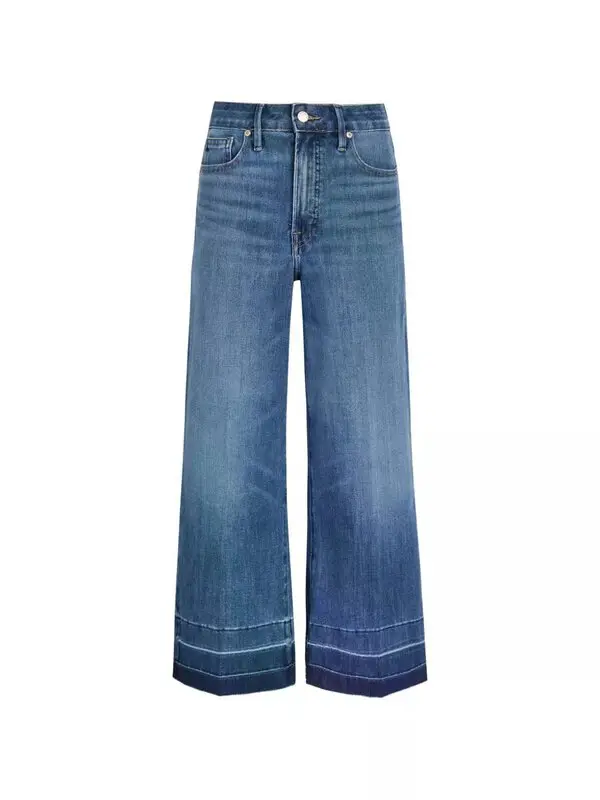 Good American Wide-leg Panelled Jeans
