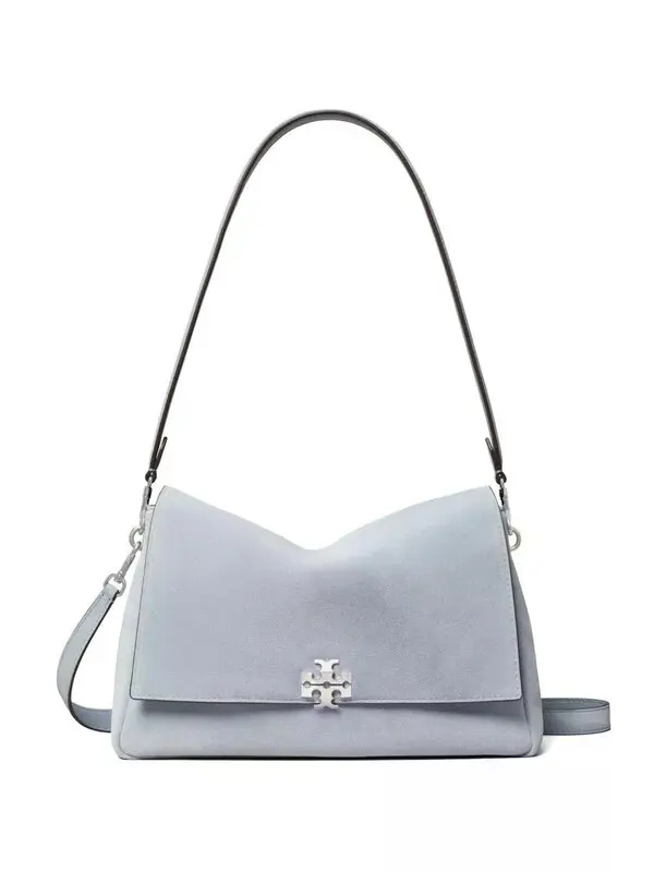 Tory Burch Charlie Suede Shoulder Bag - Blue