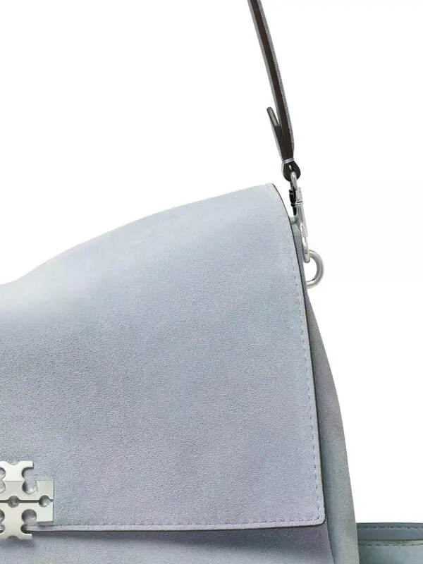 Tory Burch Charlie Suede Shoulder Bag - Blue