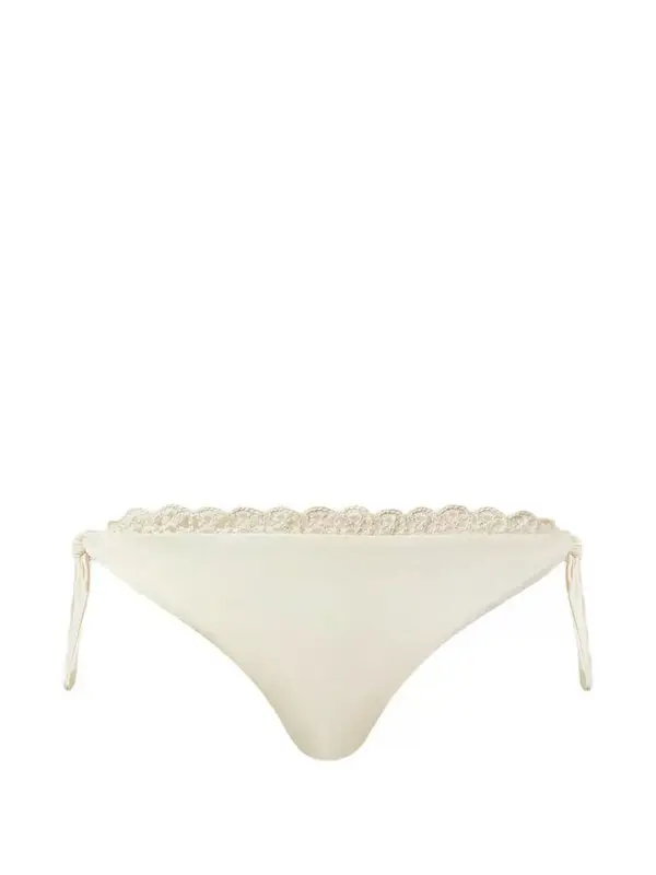TWINSET Crochet-detail Bikini Bottom - White