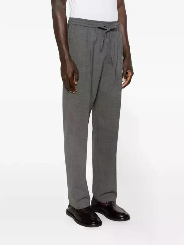 AMARANTO Drawstring-fastening Pleated Trousers
