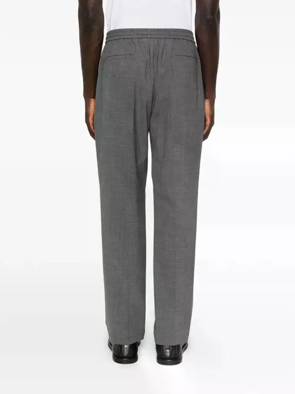 AMARANTO Drawstring-fastening Pleated Trousers