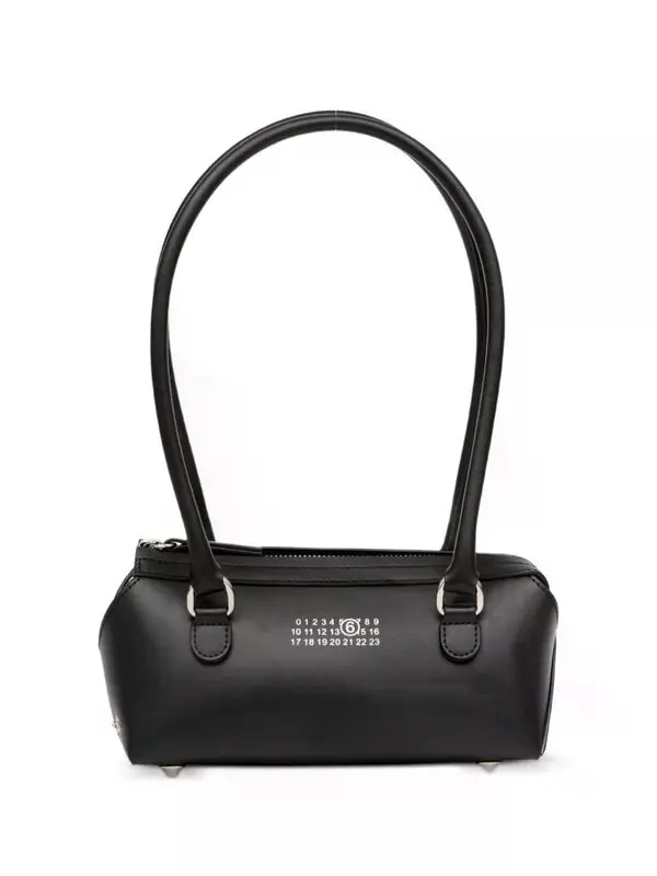 MAISON MARGIELA Mini Bauletto J Logo Shoulder Bag - Black