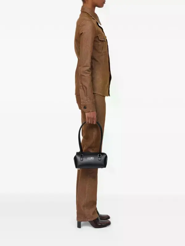 MAISON MARGIELA Bauletto Leather Shoulder Bag - Black