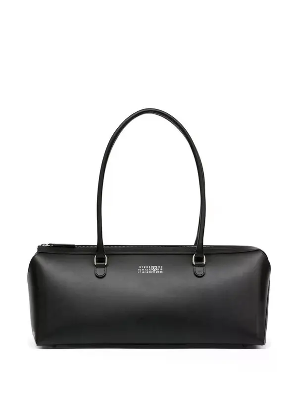 MAISON MARGIELA Large Bauletto J Leather Tote Bag - Black
