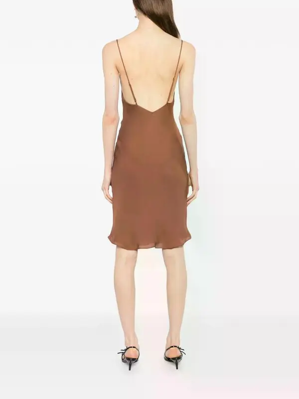 Kiki De Montparnasse V-back Georgette Slip Dress