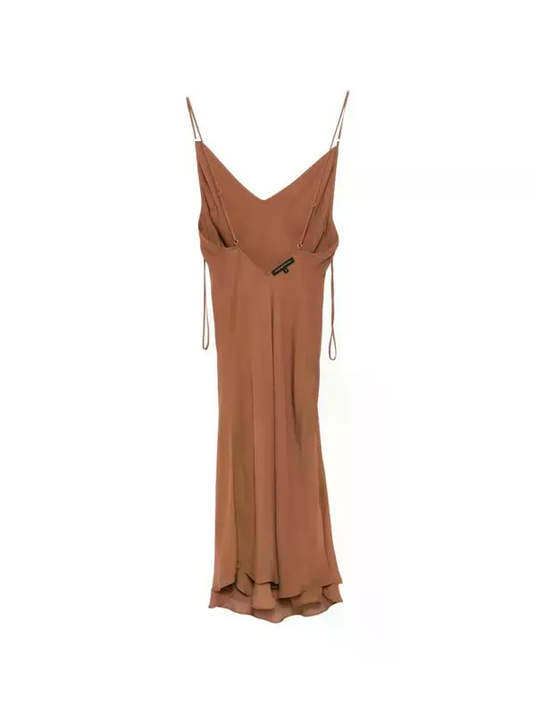 Kiki De Montparnasse V-back Georgette Slip Dress