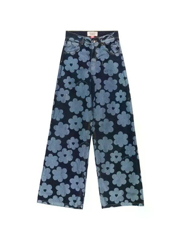ALESSANDRO ENRIQUEZ Floral-print Jeans