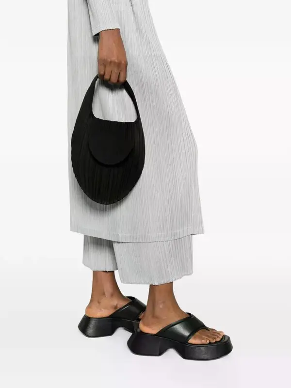 Issey Miyake Pleated Tote Bag - Black