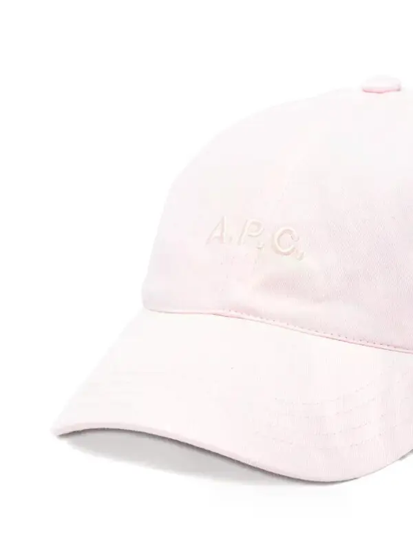 A.p.c. Embossed Baseball Cap - Pink