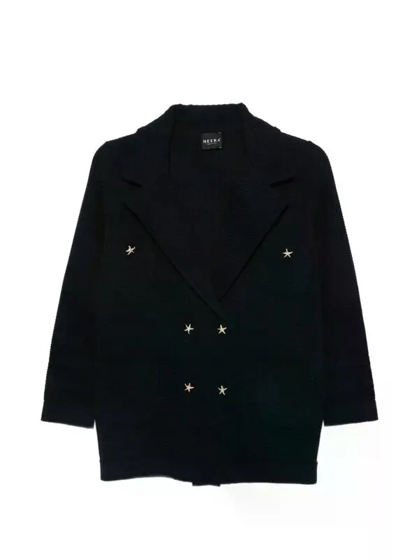 NEERA Star-motif Double-breasted Blazer