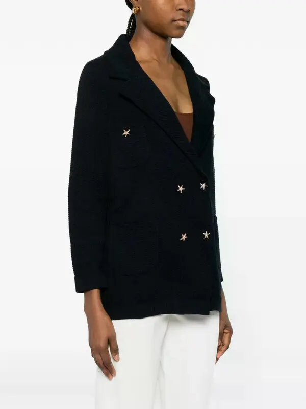 NEERA Star-motif Double-breasted Blazer