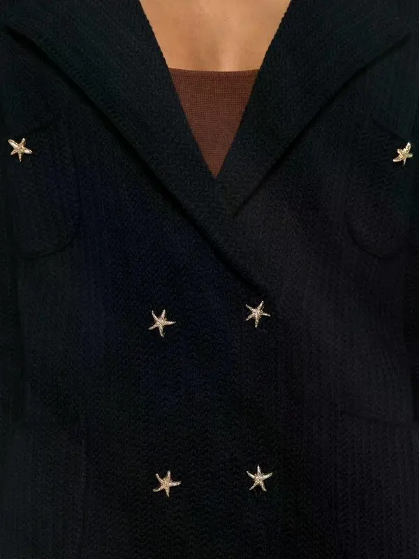 NEERA Star-motif Double-breasted Blazer