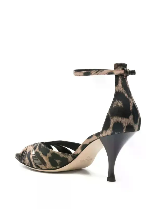LELLA BALDI Leopard-print Sandals