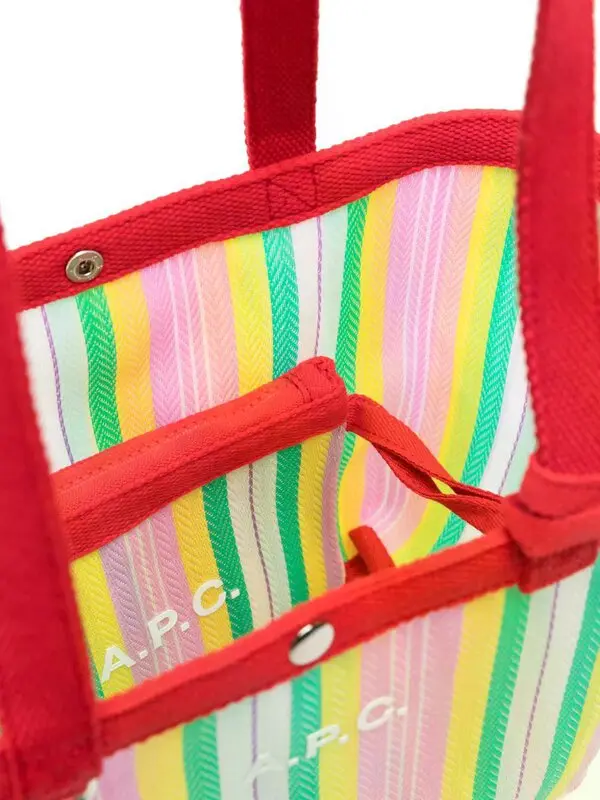 A.p.c. Striped Shoulder Bag