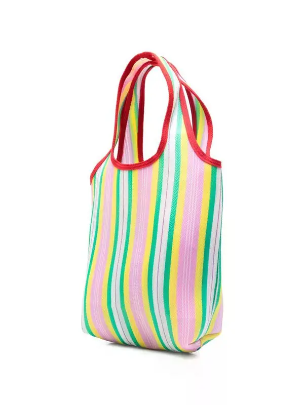 A.p.c. Striped Logo Tote Bag