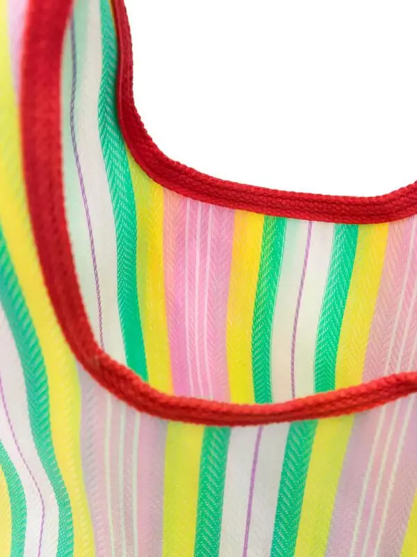 A.p.c. Striped Logo Tote Bag