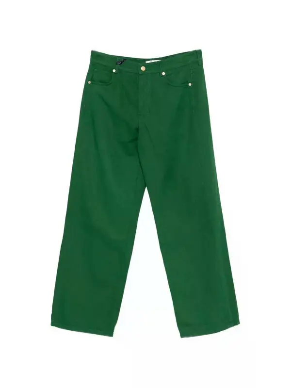 Max Mara Onorata Straight Trousers - Green