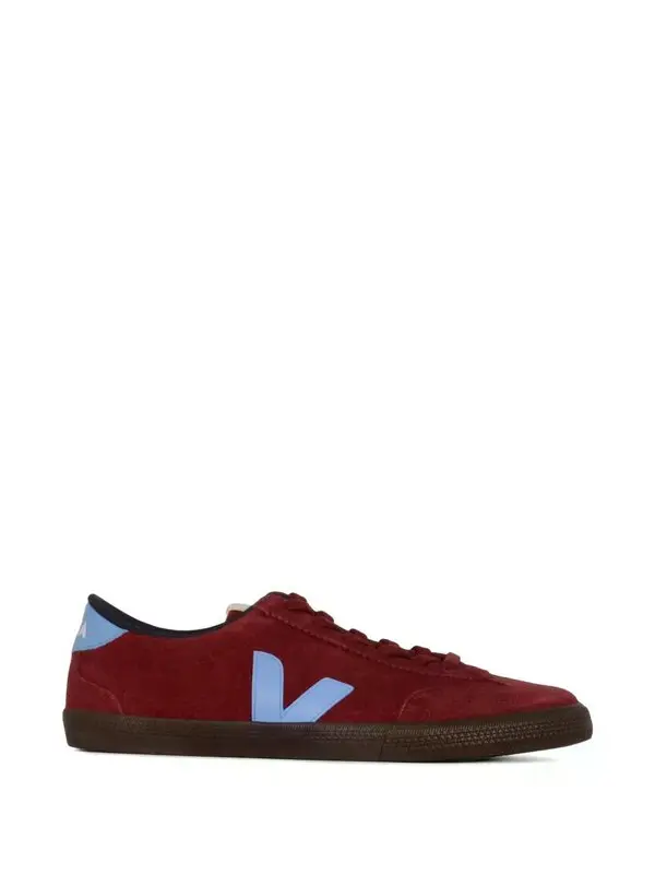 VEJA Volley Logo Suede Sneakers - Red
