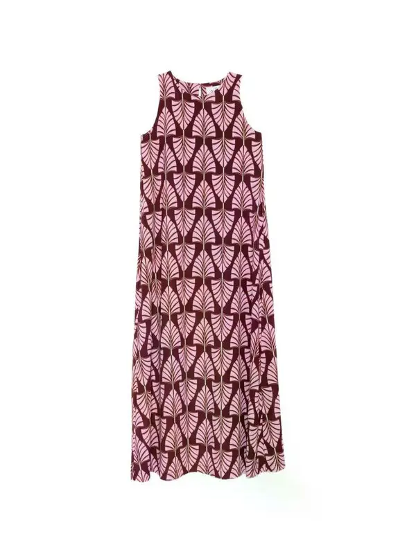 NIU Patterned Sleeveless Maxi Dress