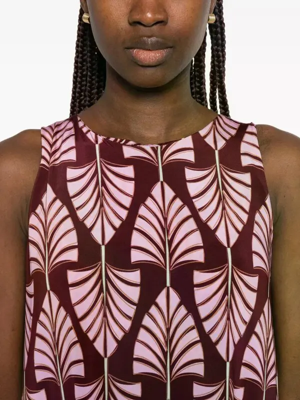NIU Patterned Sleeveless Maxi Dress