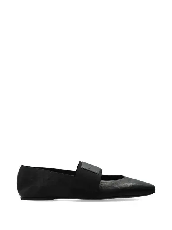 Givenchy Tonal Elasticated-strap Ballet Flats - Black