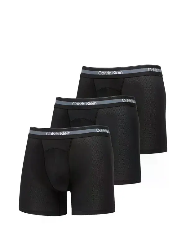 Calvin Klein Logo-waistband Boxers Set - Black