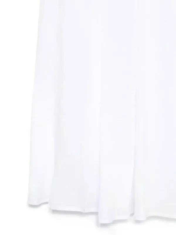 120% Lino A-line Midi Skirt - White