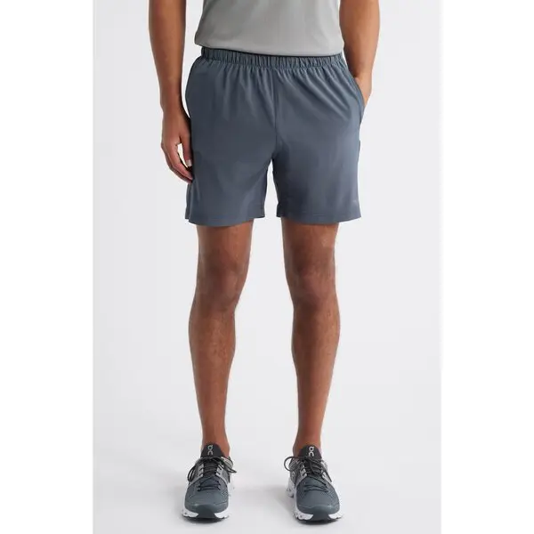 FREE FLY Athletic Stretch Shorts - Storm Cloud