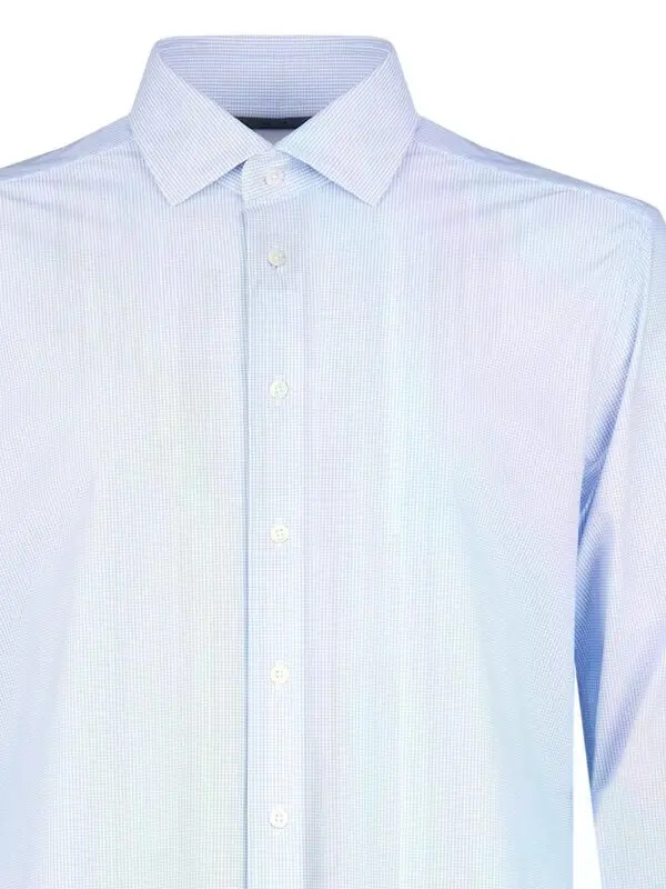 Corneliani Buttoned Collared Shirt - Blue
