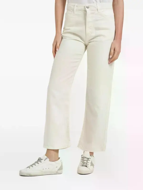 ICON DENIM LOS ANGELES Cropped Jeans - White
